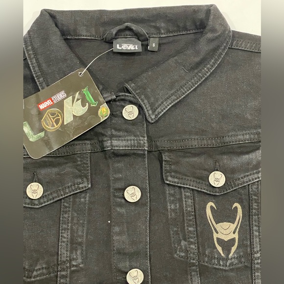 Marvel | Jackets & Coats | Marvel Loki Jean Jacket For Kids Size Small ...